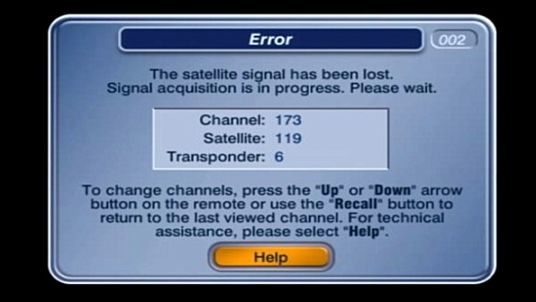 Dish network signal loss store