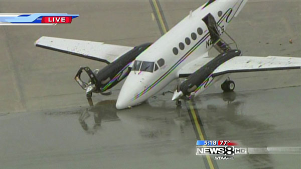 Plane damaged in mishap at Meacham Airport | wfaa.com