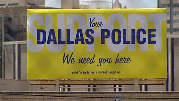 Downtown Dallas billboard appeals for police presence | wfaa.com