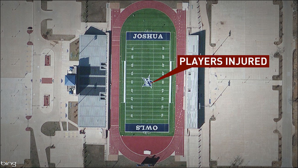 Teens injured in collision at football game in Joshua | wfaa.com