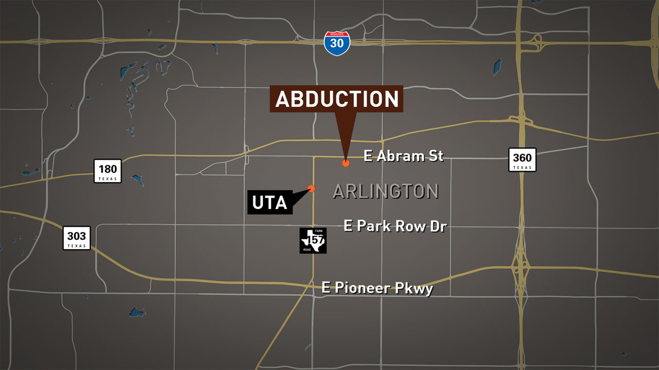 UTA police searching for suspect in woman's abduction | wfaa.com