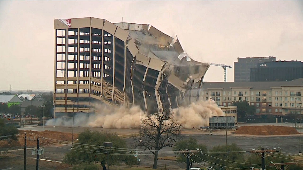 High-rise Dallas office tower imploded | wfaa.com