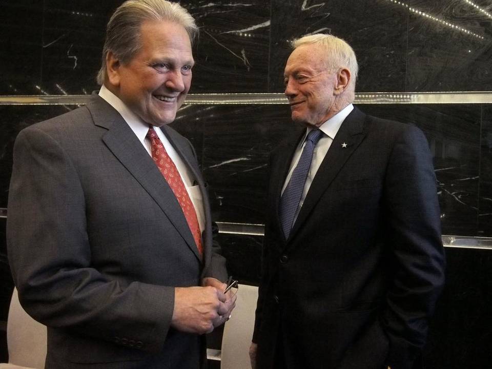 Emotional Jerry Jones dedicates AT&T Stadium atrium in honor of former ...