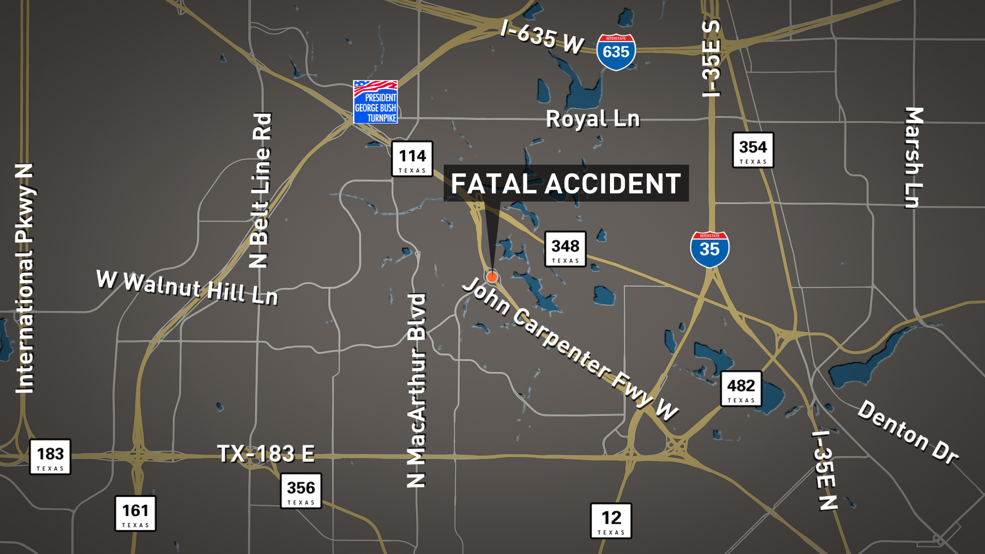 Woman ejected from car, killed on Irving highway | wfaa.com