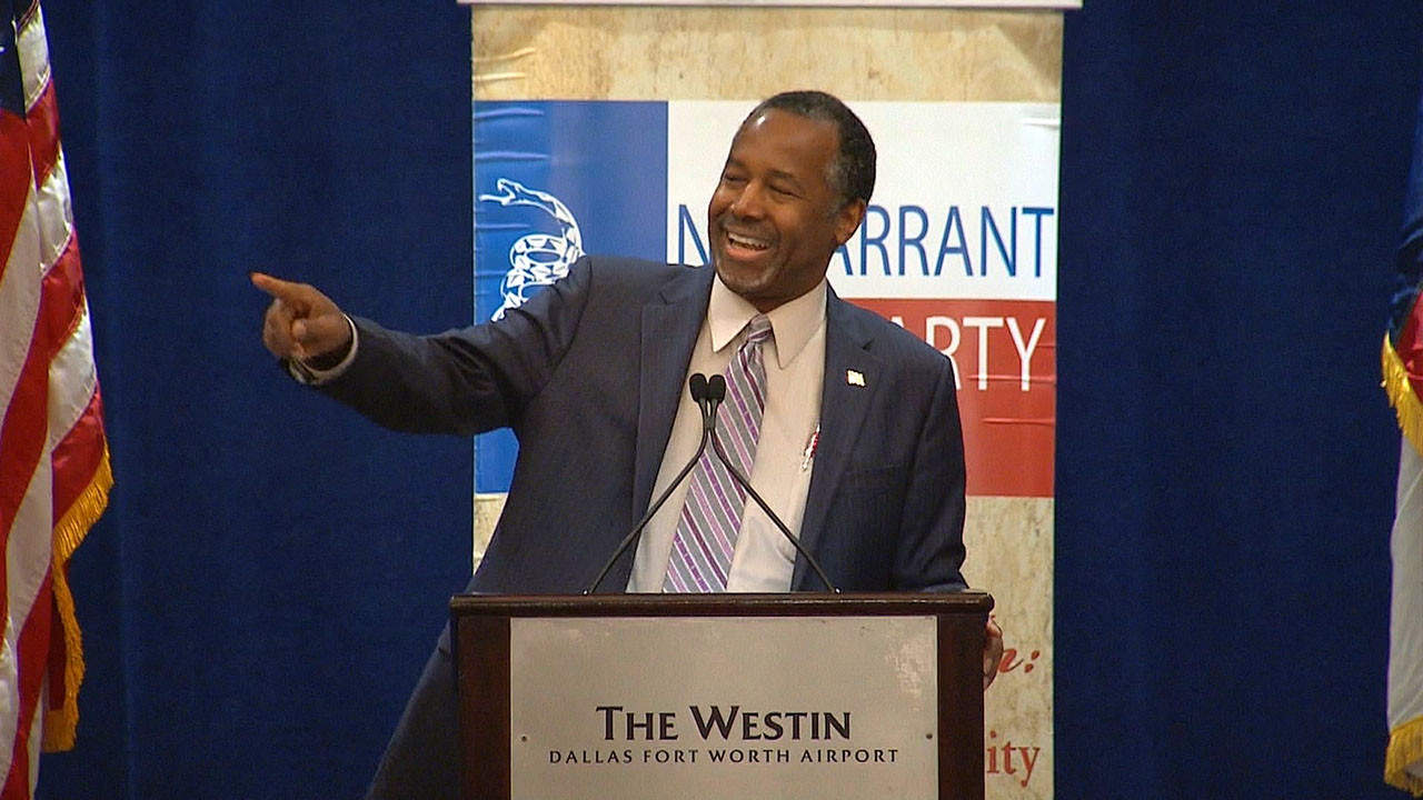 Carson upbeat at DFW campaign appearance | wfaa.com