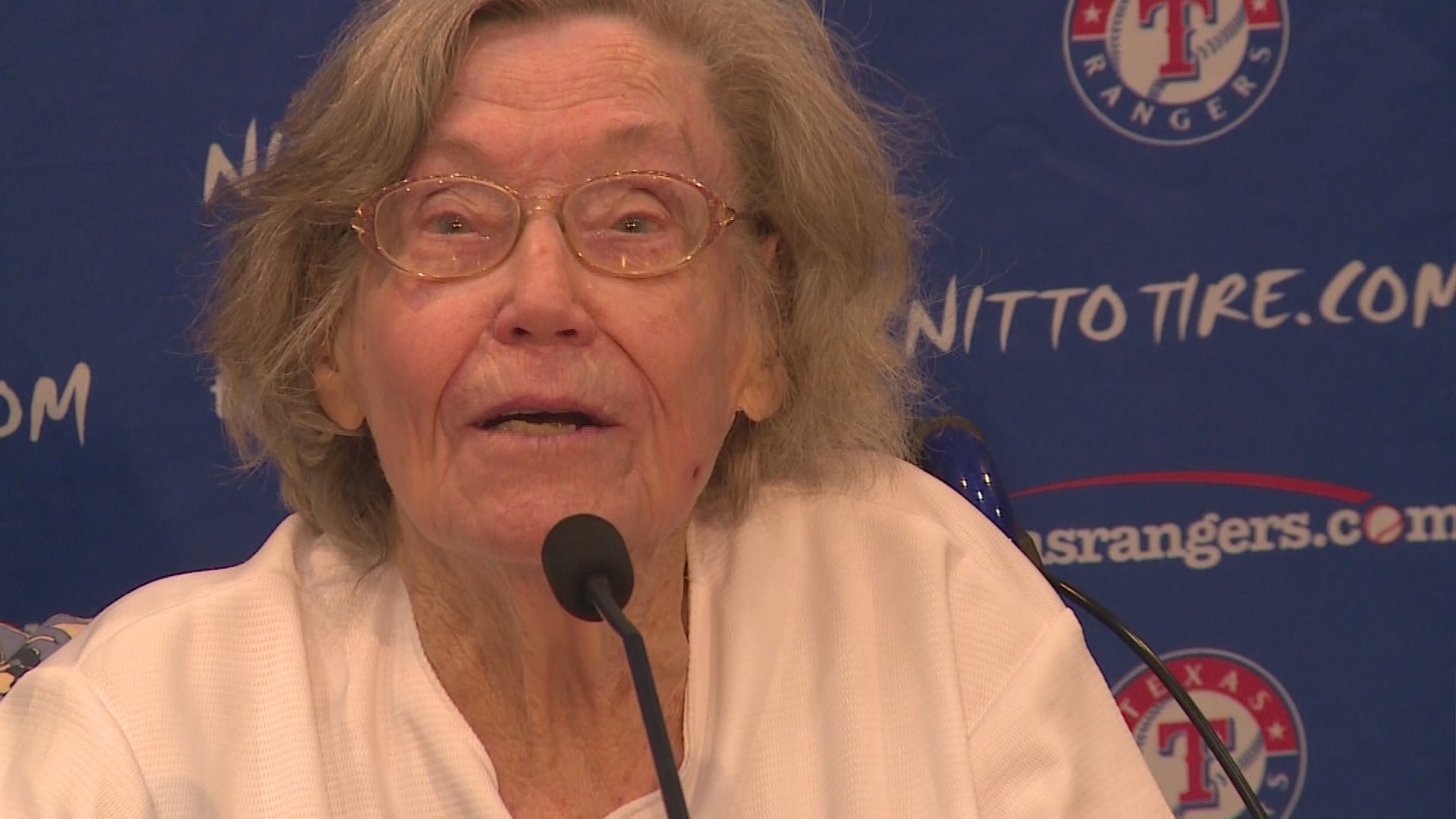 105-year-old throws out first pitch at Rangers game | firstcoastnews.com