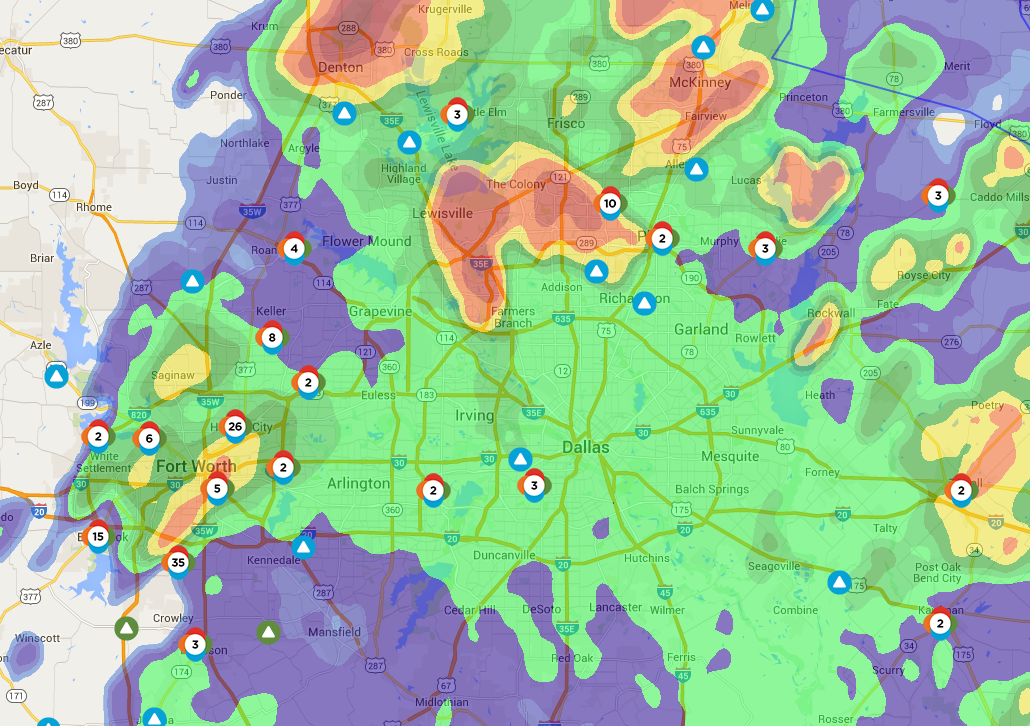 Thousands lose power during storms | wfaa.com