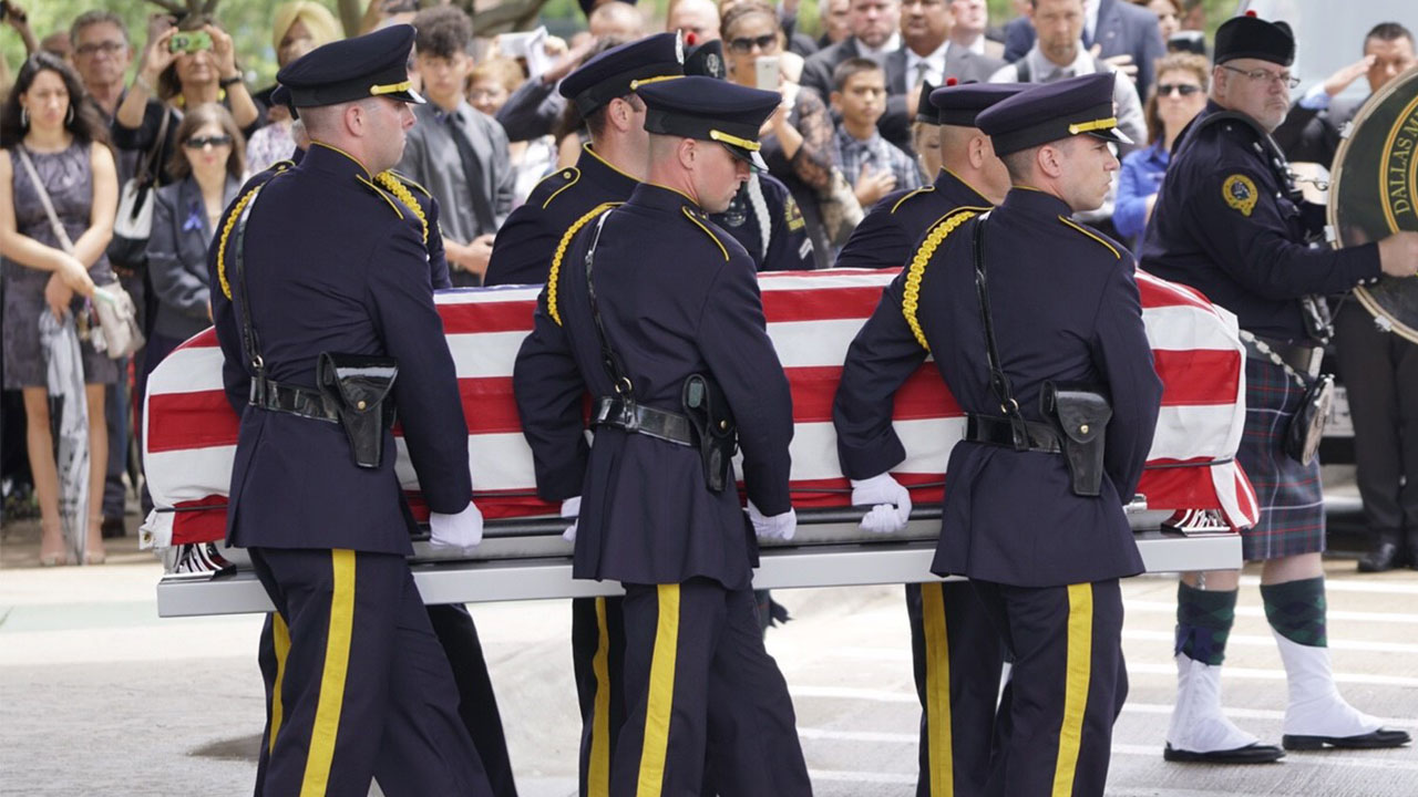 Officer Krol honored with private funeral, 21-gun salute | kcentv.com