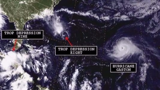 Tropical depressions take aim at East, Gulf Coasts; hurricane nears ...