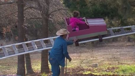 Grandpa builds backyard amusement park in Decatur | khou.com