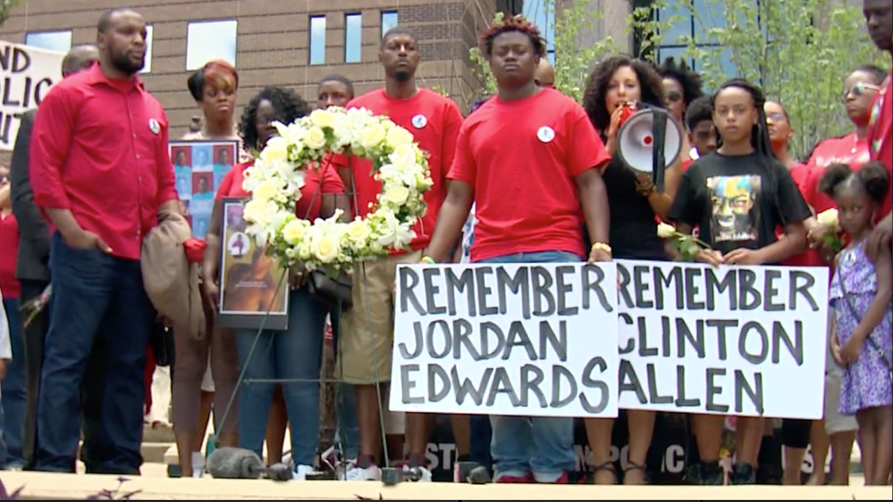 Family, friends of Jordan Edwards moved to tears at Dallas rally | khou.com